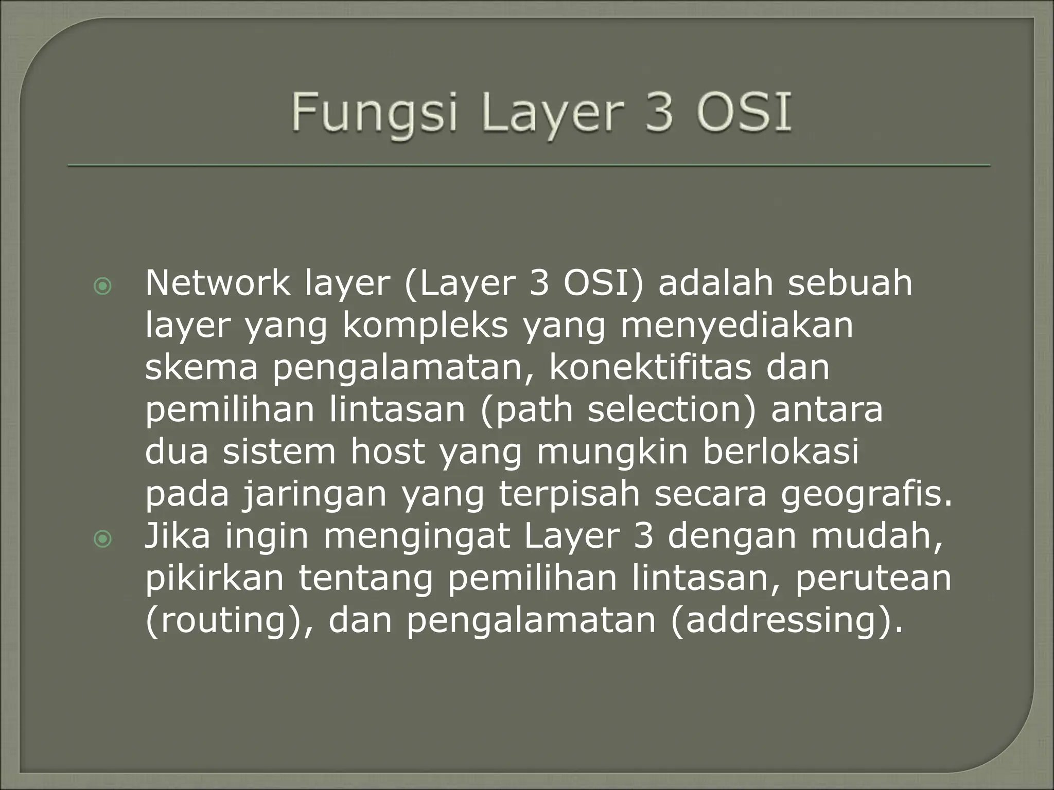 MENGENAL OSI MODEL DAN TCP/IP MODEL PADA JARINGAN | PPT