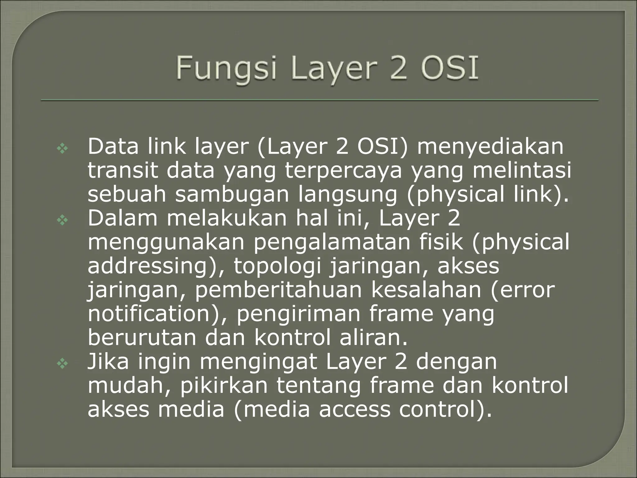 MENGENAL OSI MODEL DAN TCP/IP MODEL PADA JARINGAN | PPT