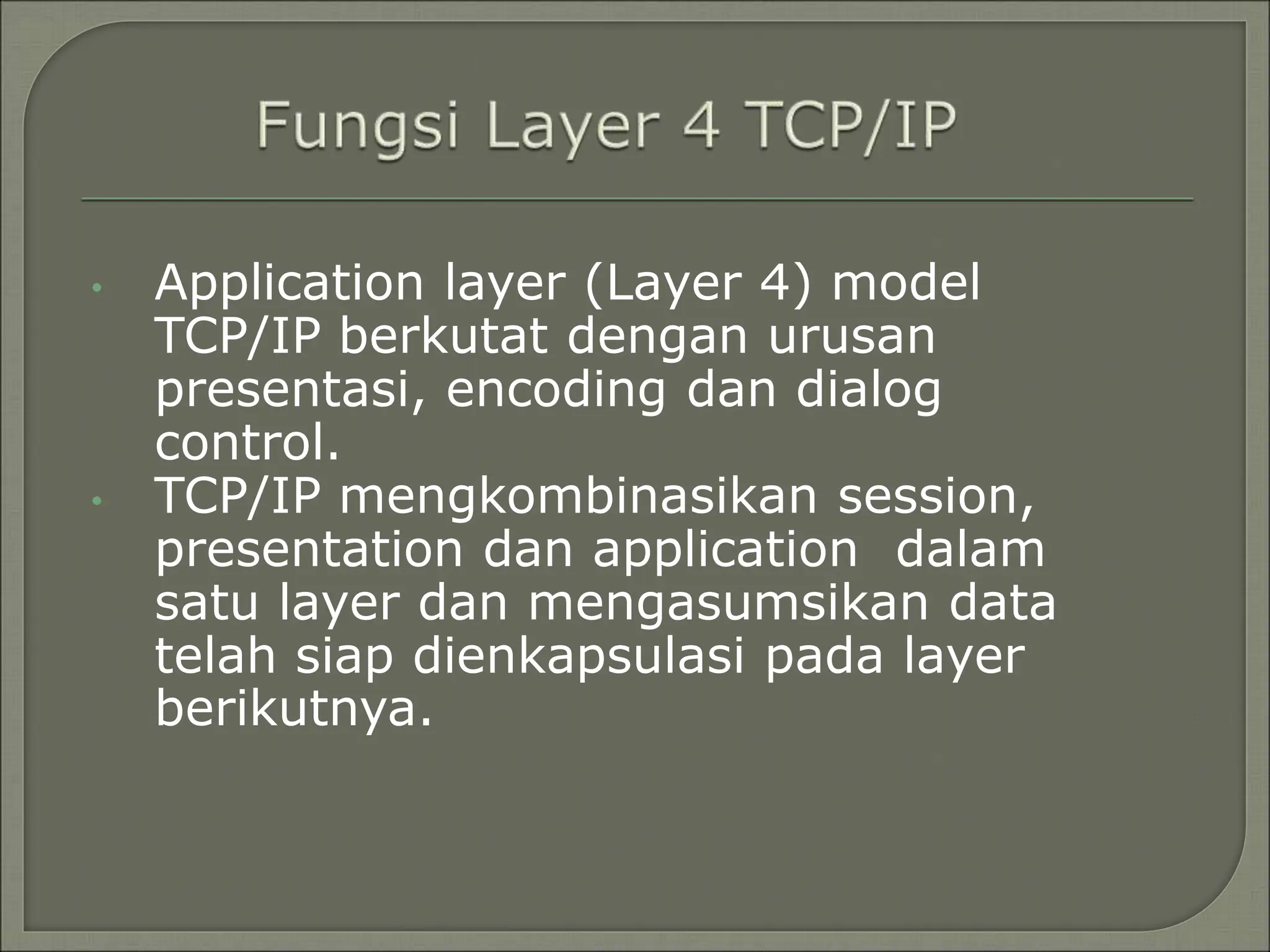 MENGENAL OSI MODEL DAN TCP/IP MODEL PADA JARINGAN | PPT MENGENAL OSI MODEL DAN TCP/IP MODEL PADA JARINGAN | PPT