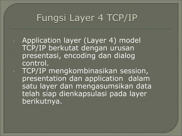 MENGENAL OSI MODEL DAN TCP/IP MODEL PADA JARINGAN | PPT