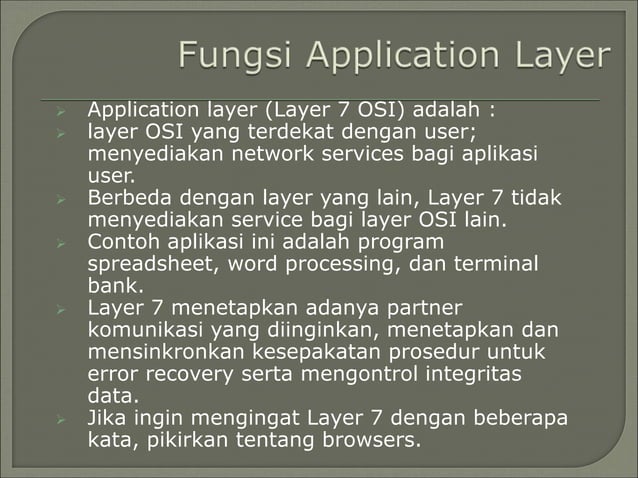 MENGENAL OSI MODEL DAN TCP/IP MODEL PADA JARINGAN | PPT
