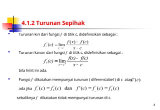 Slide Turunan Fungsi Materi Kelas 12 MIPA | PPT