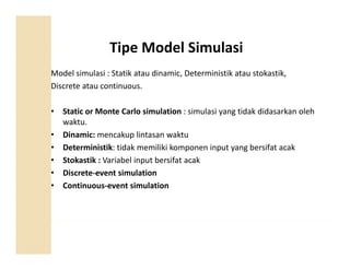 Simulasi - Pertemuan II | PDF