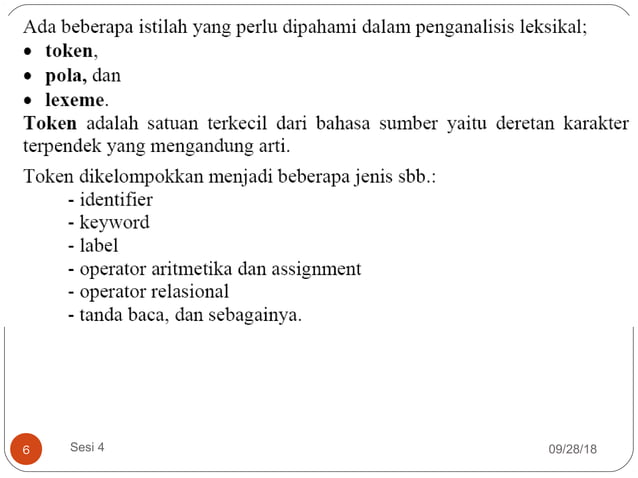 Pertemuan ke-3-analisis-leksikal | PPT
