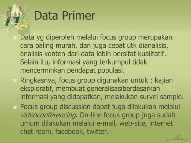 Pertemuan ke-9-metode-pengumpulan-data | PPTX