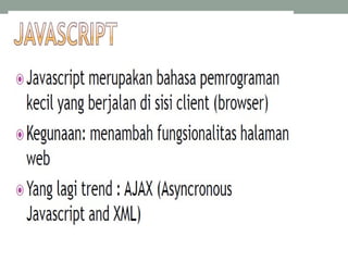 Pertemuan web-1-dasar-pemrograman-web | PPT