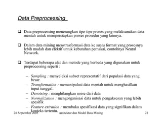 Arsitektur dan model data mining | PDF