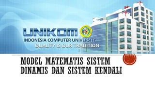 Pertemuan 03 Model Matematis | PPT