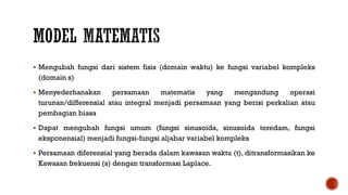Pertemuan 03 Model Matematis | PDF