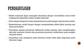 Pertemuan 03 Model Matematis | PPT