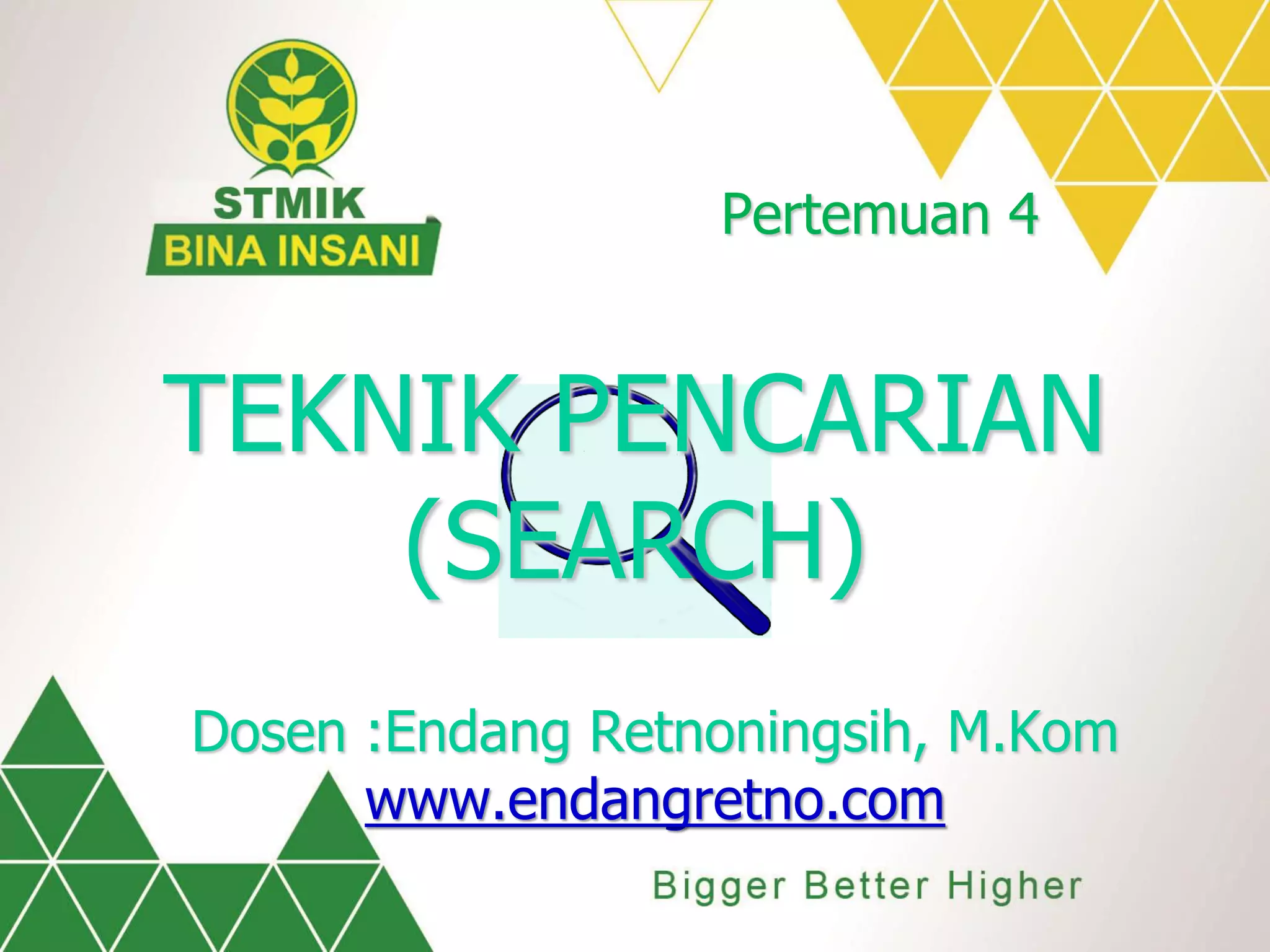 Pertemuan 04 Teknik Pencarian (Search) | PDF