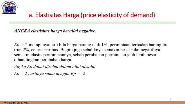 Pertemuan 04 konsep elastisitas | PPT