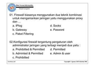 Pertemuan05 firewall | PPT