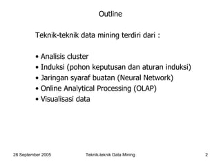 teknik-teknik data mining | PPT