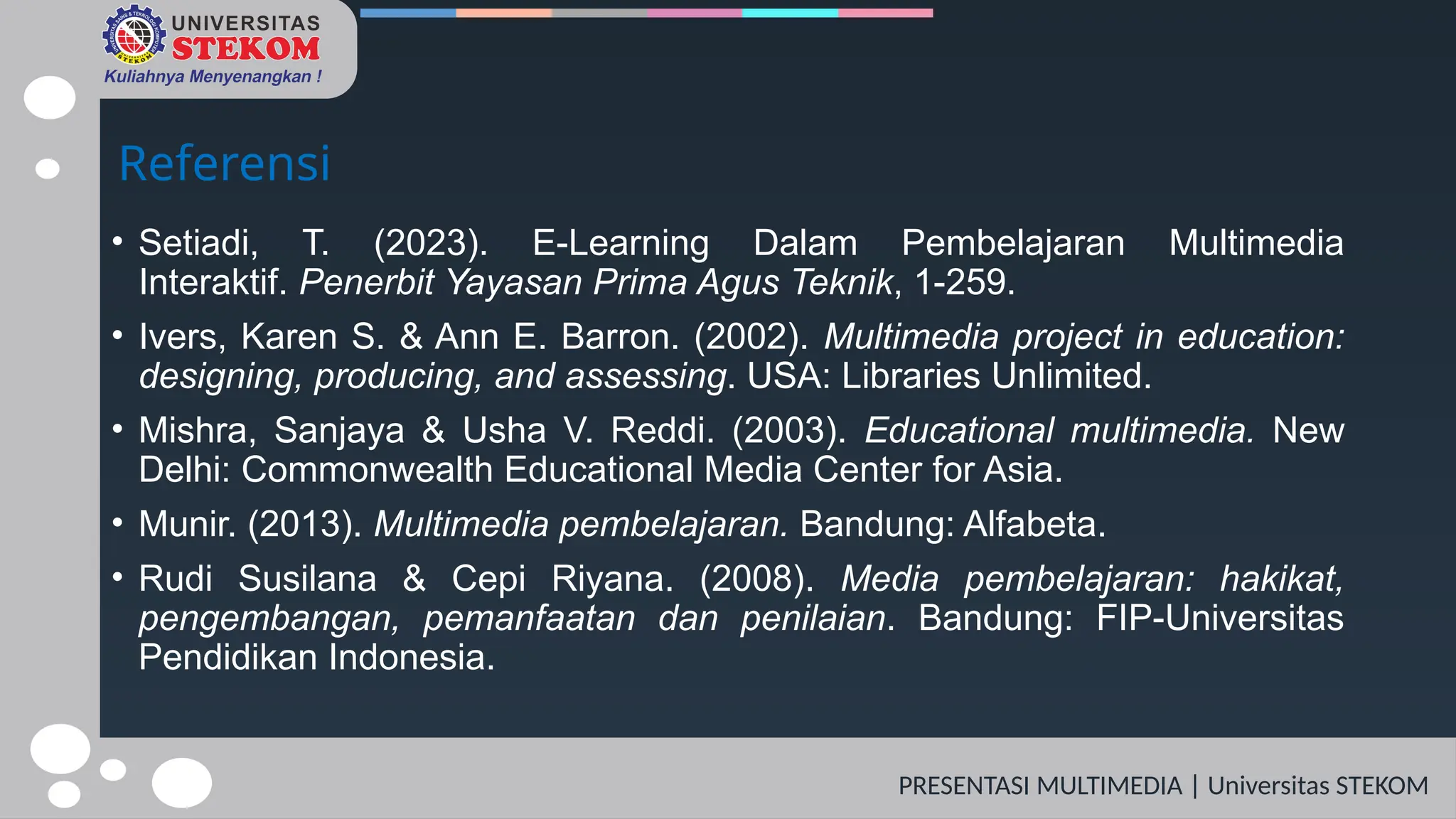 PERTEMUAN 09 KONSEP MULTIMEDIA PEMBELAJARAN INTERAKTIF | PPTX