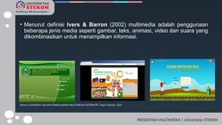 PERTEMUAN 09 KONSEP MULTIMEDIA PEMBELAJARAN INTERAKTIF | PPTX