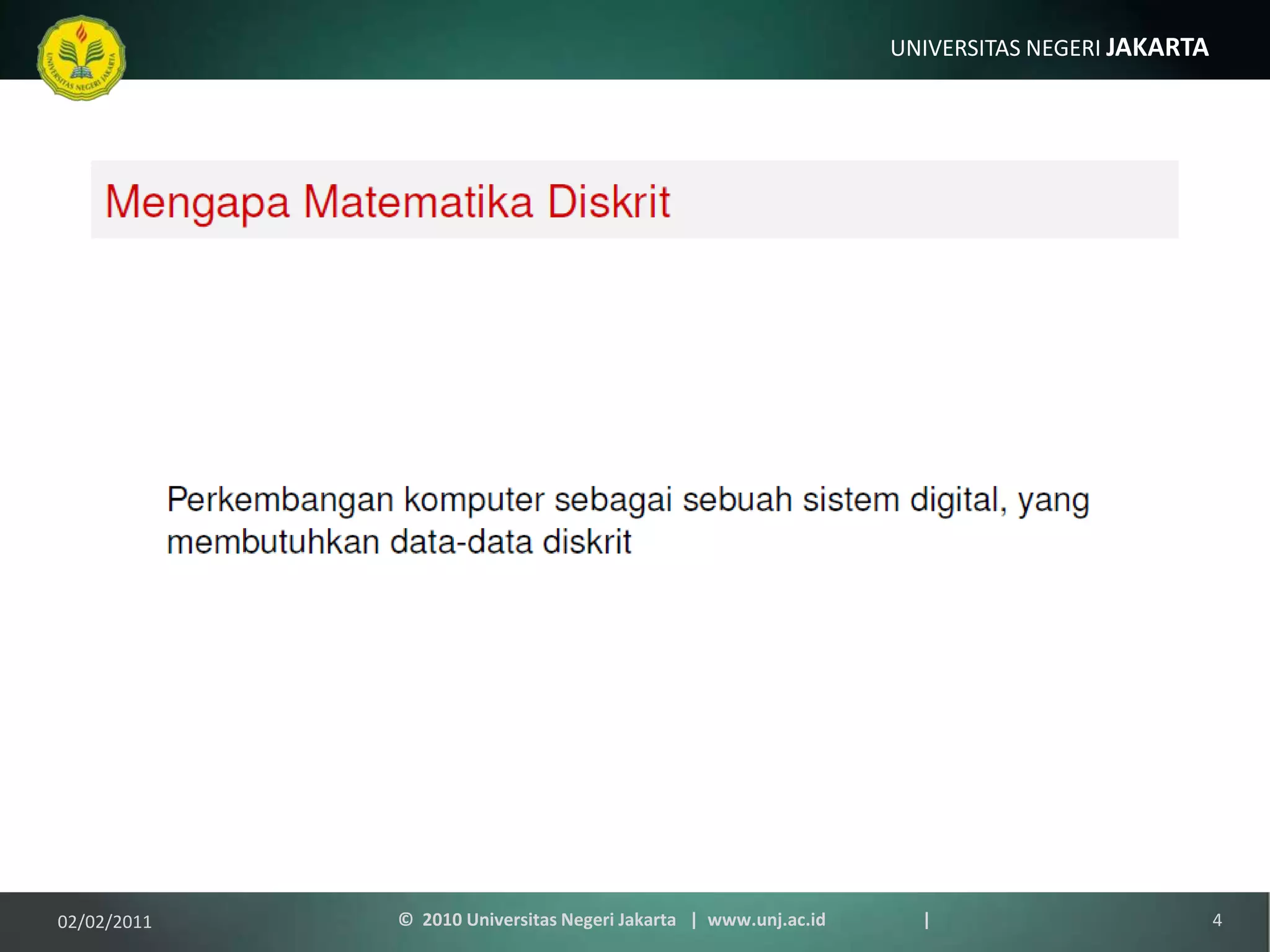 Matematika Diskrit (1) | PPTX