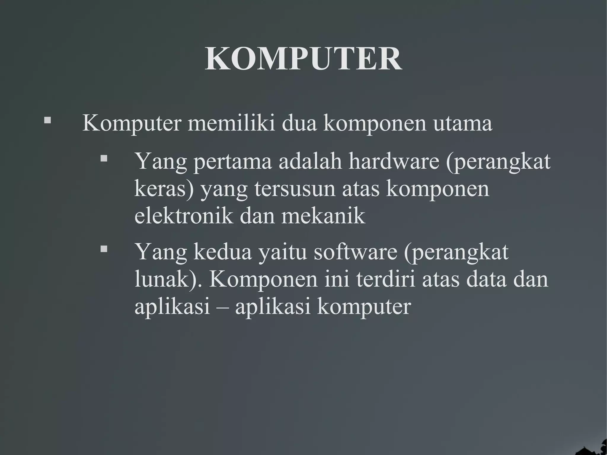Materi Pemrograman Komputer | PPT
