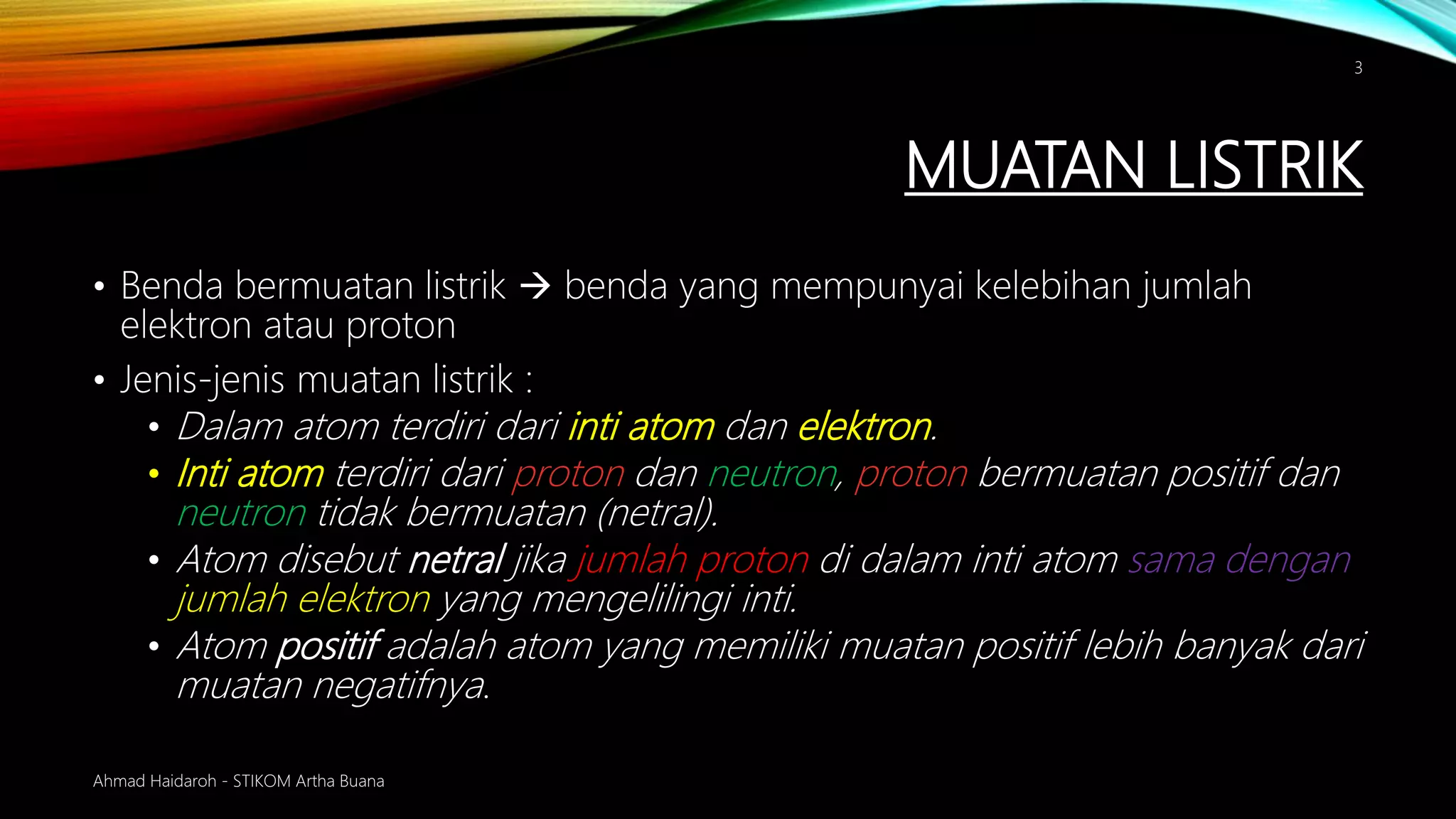 Pertemuan 1 - Muatan Listrik | PPTX