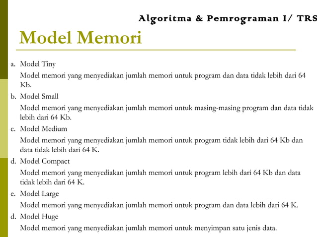 Pertemuan 1 : Algoritma & Pemrograman | PPT