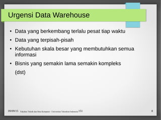 Pertemuan 1 : Konsep Data Warehouse | PDF