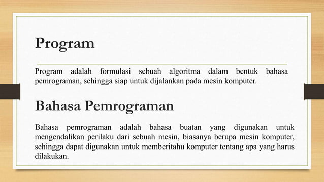 Pengantar Bahasa Pemrograman | PPTX