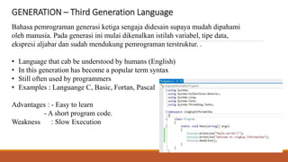 Pengantar Bahasa Pemrograman | PPTX