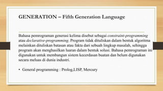 Pengantar Bahasa Pemrograman | PPTX