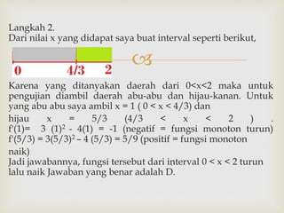 Pertemuan 1. kemonotonan | PPTX