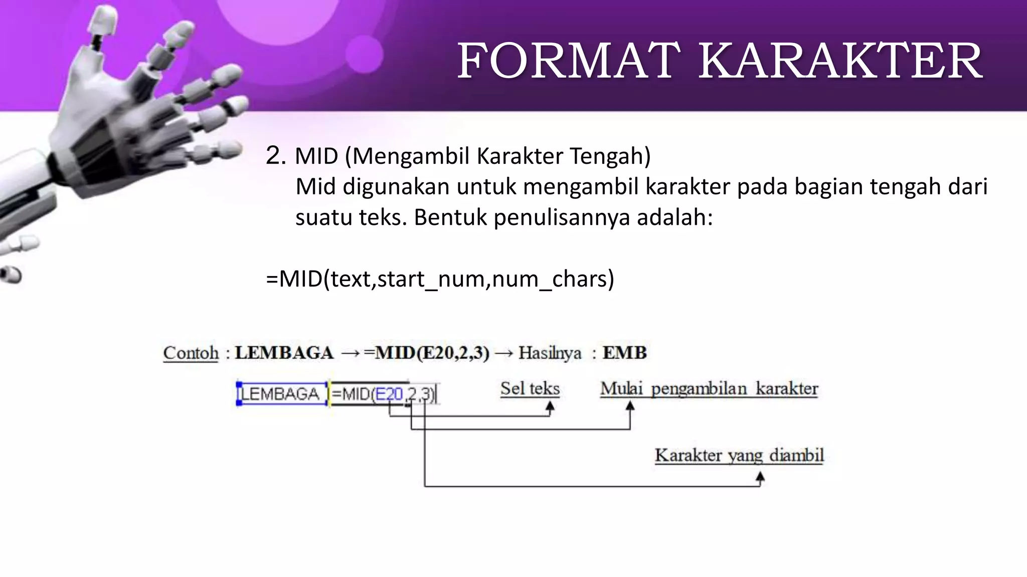 Microsoft Excel Fungsi Perhitungan dan Format Karakter | PPT
