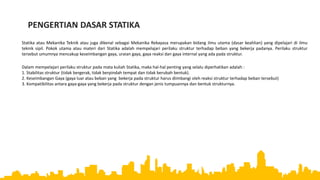 statika gaya dan momen | PPTX