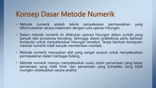 Metode Numerik Hybrid, pertemuan pertama | PPTX