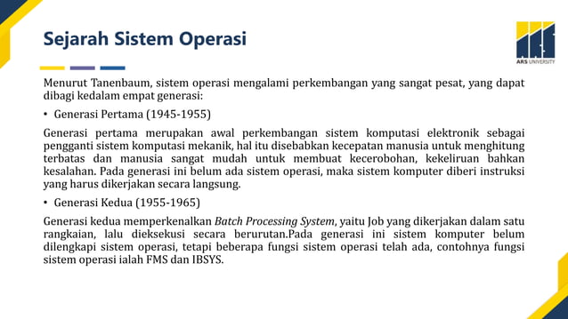 Pertemuan 1 sistem operasi dan struktur dari sistem operasi | PPT