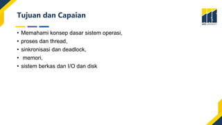 Pertemuan 1 sistem operasi dan struktur dari sistem operasi | PPT