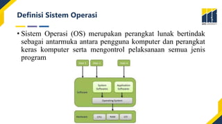 Pertemuan 1 sistem operasi dan struktur dari sistem operasi | PPT