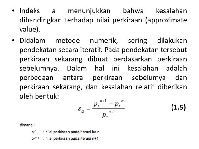 Metode Komputasi, Pentingnya Metode Numerik | PPTX