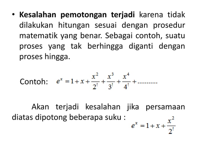 Metode Komputasi, Pentingnya Metode Numerik | PPTX