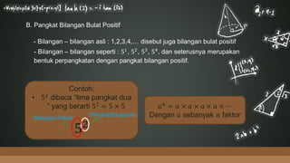 Perpangkatan dan Bentuk Akar materi kelas 9 kurtilas | PPTX