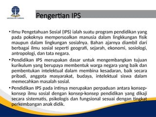 Pertemuan 1 Konsep Dasar IPS Universitas Terbuka | PPTX