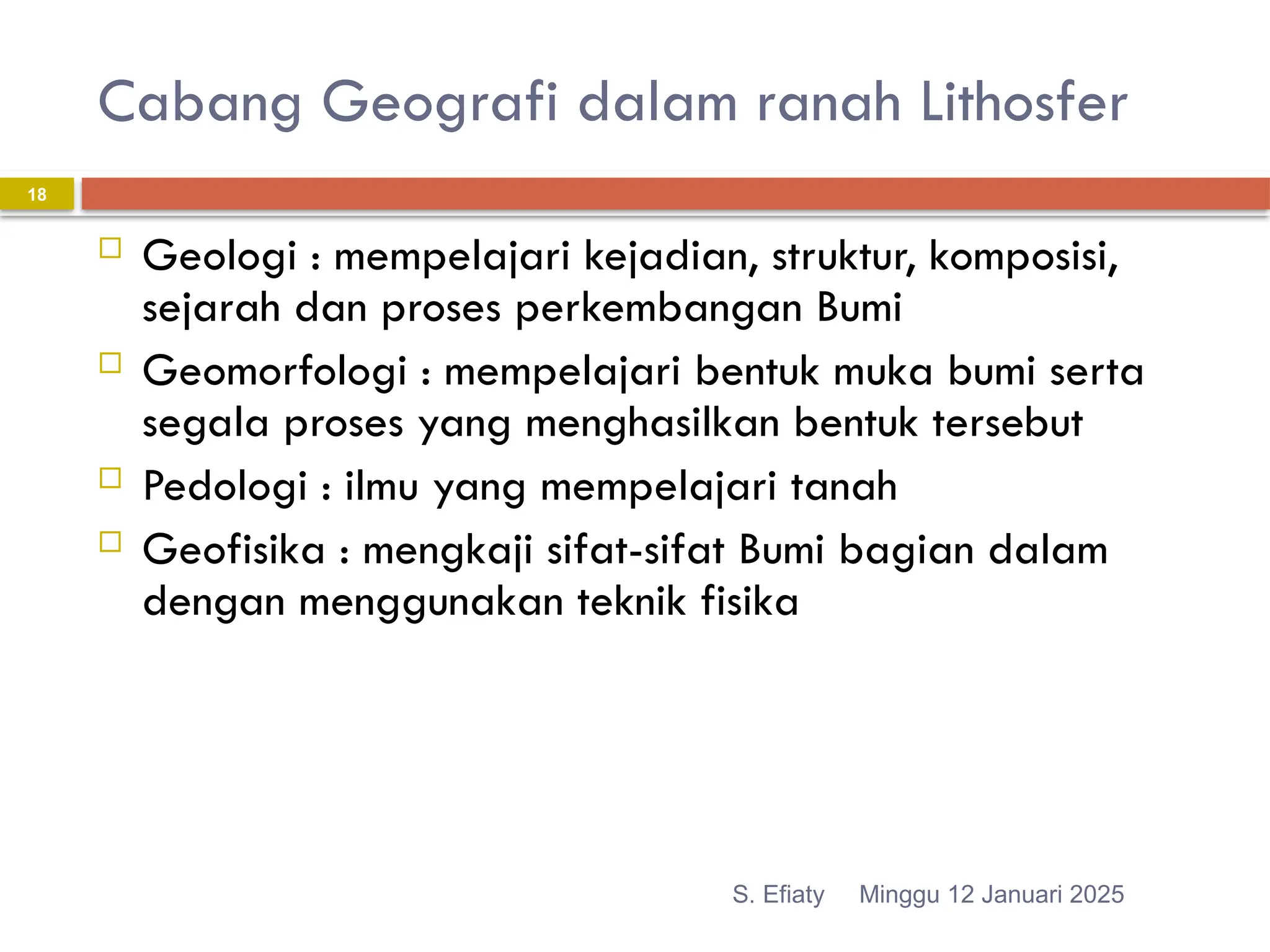 PERTEMUAN 1KAPITA SELEKTA GEOGRAFI TERBARU | PPT