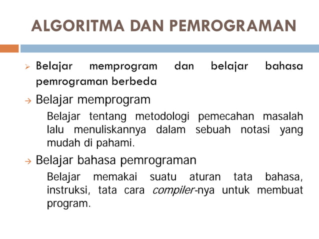 Pertemuan 1 algoritma pemrograman dan flowchart | PDF