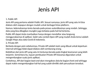 Pertemuan1-Apllication Programming Interface | PPT