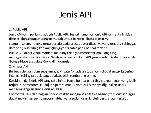 Pertemuan1-Apllication Programming Interface | PPT