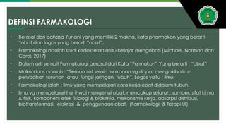 Pertemuan 1 - Konsep Dasar Farmakologi.pptx