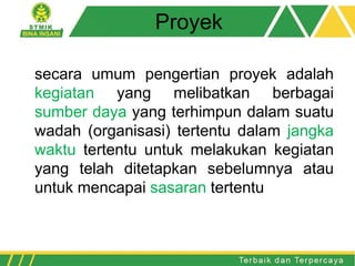 Pertemuan 1 konsep dasar proyek si | PDF