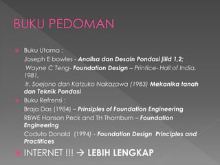 Pertemuan_1- Teknik Dasar prinsip pembuatan pondasi | PDF