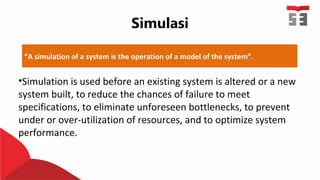 Pertemuan 1 pemodelan & simulasi | PPT