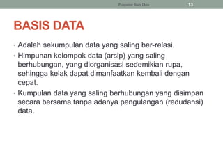 Pertemuan 1 - Pengantar Basis Data untuk kelas xi.ppt