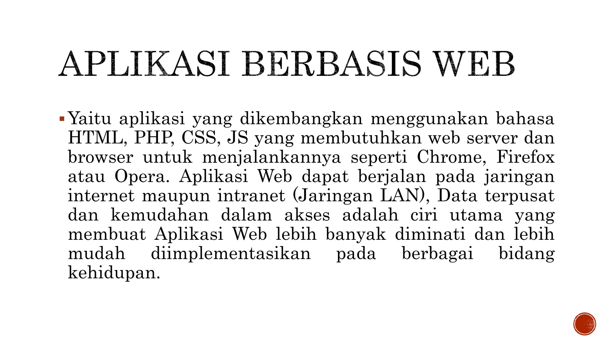 Pemrograman Web 1 - Pengenalan Web Dasar | PPTX