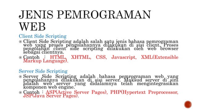 Pemrograman Web 1 - Pengenalan Web Dasar | PPT